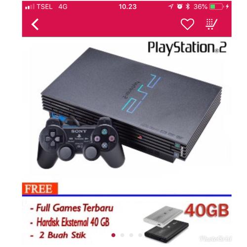 Jual Ps2 fat Hdd external murah Playstation Ps 2 fat Sony/modbo5.0 ...