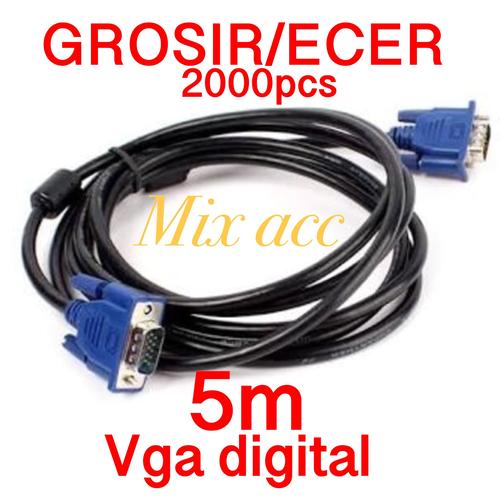 Jual KABEL VGA 5M / VGA 5 METER / VGA 5 M DIGITAL - Kab. Tangerang - Mix acc88 | Tokopedia