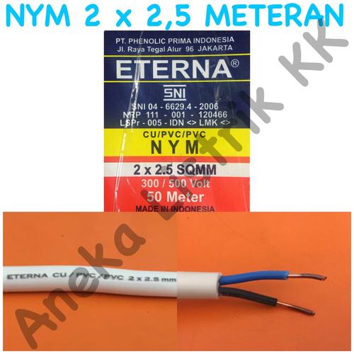Jual KABEL ETERNA METERAN NYM 2 x 2,5 2x2,5 POTONGAN METER CABLE BATANG - Jakarta Pusat - Aneka ...