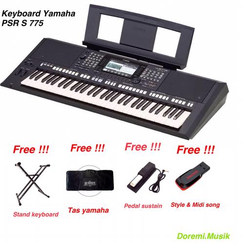 Jual Keyboard Yamaha PSR S775 Original resmi Paket Complete - Jakarta ...