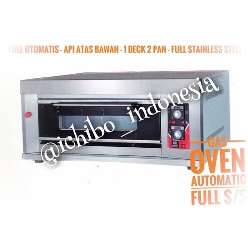 Jual Gas oven roti kue 1 dek 2 loyang full automatic full stainless ...
