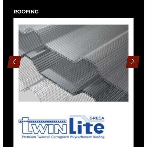 Jual ASLI Twinlite greca 3M 3 meter atap polycarbonate 6mm - Grey ...