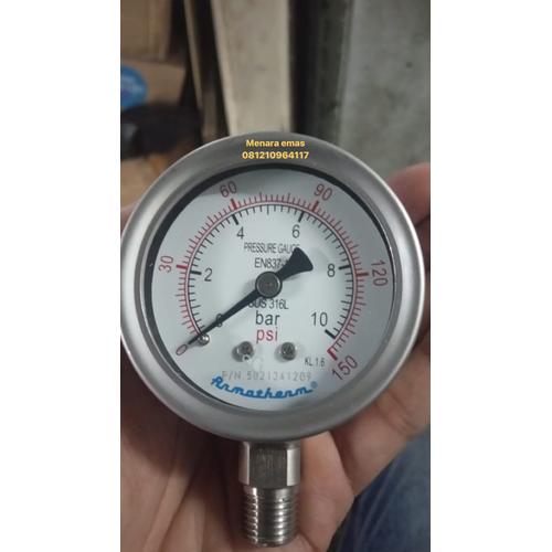Jual Pressure gauge / manometer 2,5” full stainles armatherm - Jakarta ...