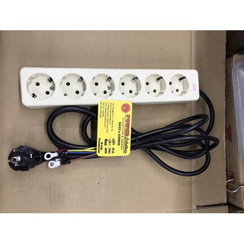 Jual Kabel Power Stabilizer Ups trafo step up step down 6 soket / 6 ...