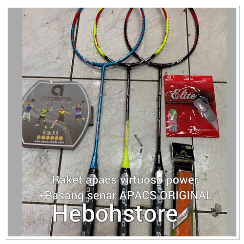 Jual Raket Badminton APACS VIRTUOSO POWER +BONUS SENAR APACS+GRIP ...