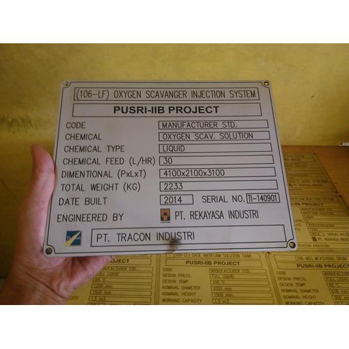 Jual Name plate alumunium 1mm sesuai gambar - Kab. Bekasi - Berkah ...
