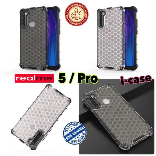 Jual Realme 5 / Realme 5 Pro Soft Case HoneyComb Armor casing cover ...