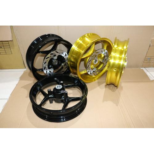 Jual VELG AXIO DOUBLE CAKRAM DEPAN YAMAHA AEROX 155 NVX - Kuning ...
