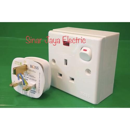 Jual Stop Kontak AC + Steker AC + Box Outbow Merk Boss - Jakarta Barat ...