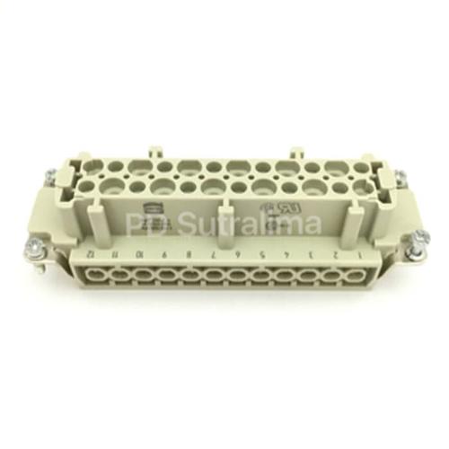 Jual Connector Harting 24 pin, Female Insert Screw - 09 33 024 2701 - Jakarta Barat - PD ...
