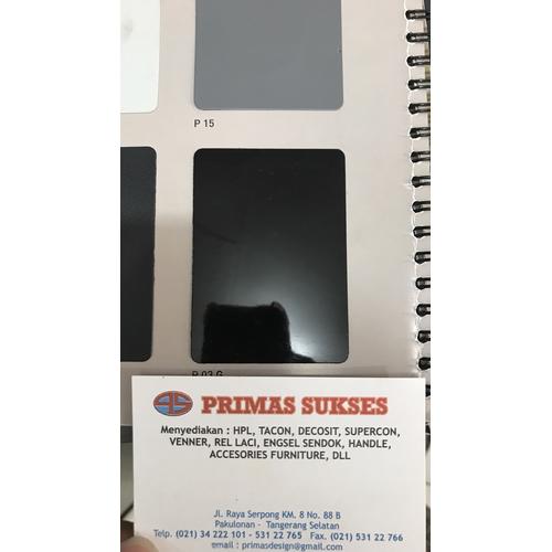Jual Taco Sheet P 03 G Hitam Kilap / Huben Sheet / Deco Sheet / Pvc ...