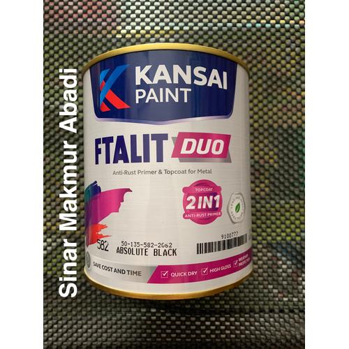 Jual Cat Kayu Dan Besi Kansai Ftalit Duo 2 In 1 Cat+Primer - Kota ...