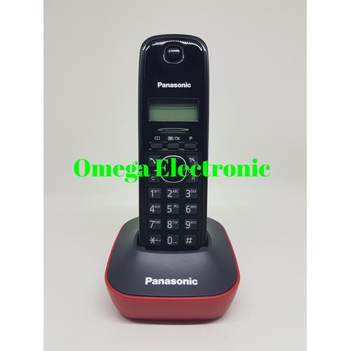 Jual Panasonic KX-TG1611 - Pesawat Telepon Rumah Wireless Cordless Kantor - Merah - Jakarta ...