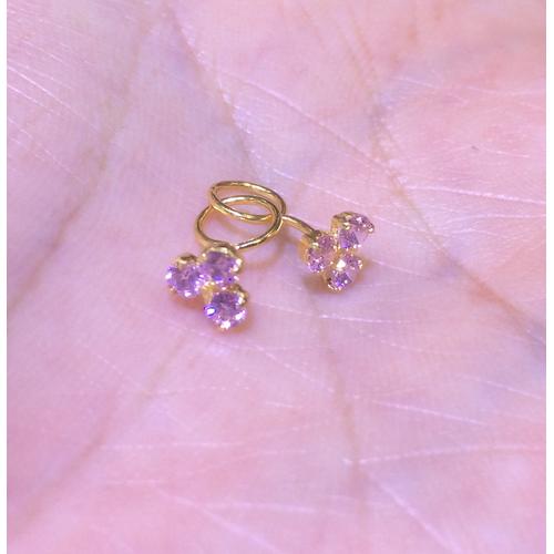 Jual Anting Toge Bayi Anak Mata Pink 3 Emas Kuning 700 Earring ...