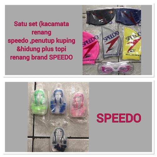 Jual KACAMATA RENANG SPEEDO +TOPI RENANG+ TUTUP KUPING HIDUNG SPEEDO ...