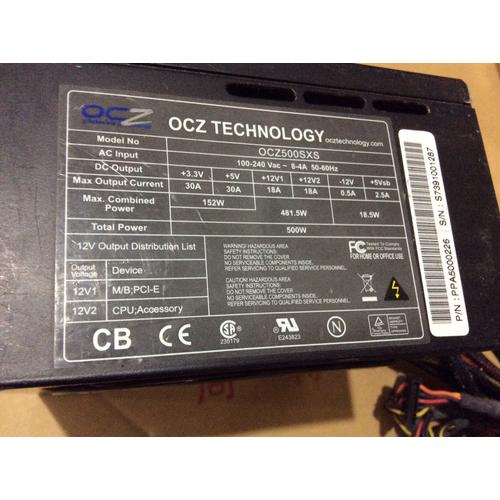 Jual Powersupply Power supply PSU OCZ Technology 500watt - Kota Tanjung ...
