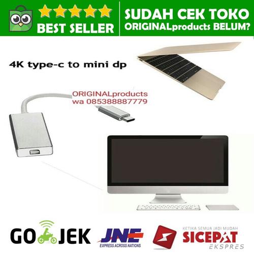 Jual USB-C to Mini DP Display Port DP new Macbook pro kabel converter ...
