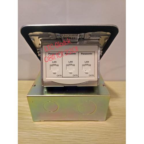 Jual Panasonic Stopkontak Lantai Cat 6 / Cat 6 Floor Socket - Jakarta ...