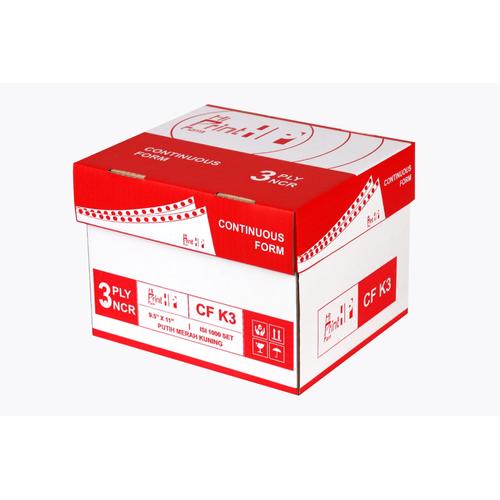 Jual Continuous Form 9.5 x 11 3 ply NCR Hi Print (isi 1000 sheets ...
