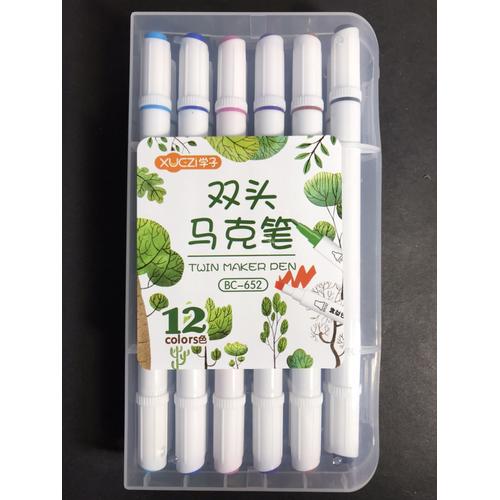 Jual Drawing Twin Marker Box Set 12 Colors Spidol Lettering Warna 2 ...