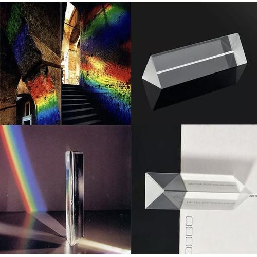 Jual Optical 8 Cm Glass Prism Refractor Light Spectrum - Foto Kaca ...