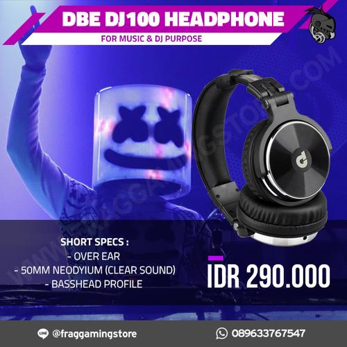 Jual dbE DJ100 High Quality Foldable DJ Headphone w/ Detachable Cable ...