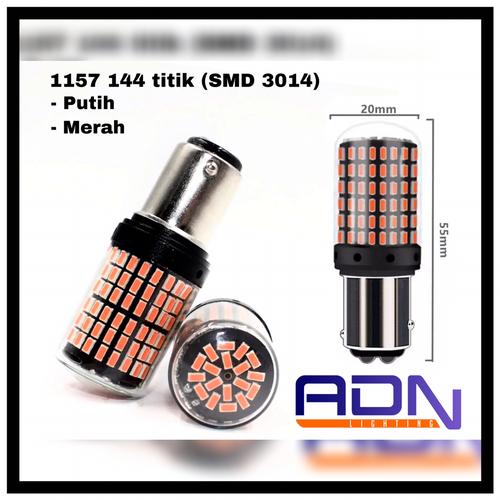 Jual Lampu Led Rem 1157 Bayonet putar 144 titik SMD CANBUS NO EROR pcs ...