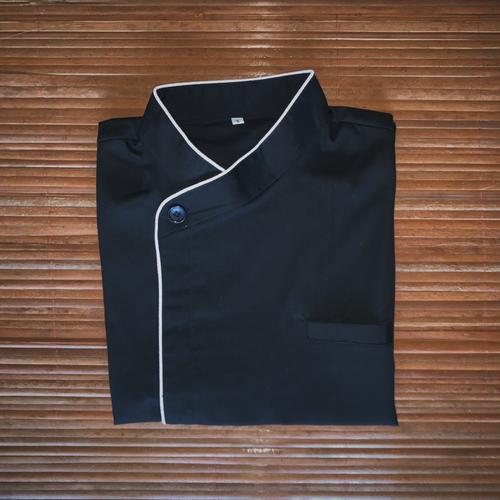 Jual Chef Jacket / Baju Koki Lengan pendek, hitam, buttonless - S ...
