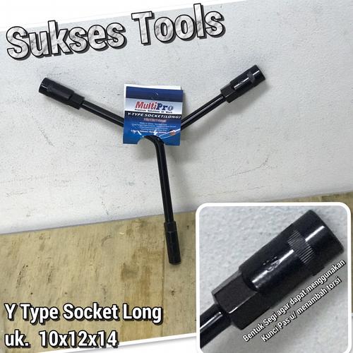 Jual Kunci Sok Y Panjang uk. 10 x 12 x 14 Multipro Long Sock Y Socket ...