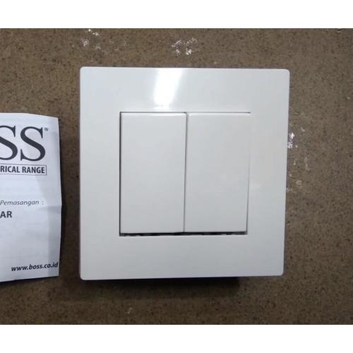 Jual Saklar Seri / switch 2 gang Ganda Boss B1000 B1031/1/2A - Jakarta Pusat - Cipta Jaya ...
