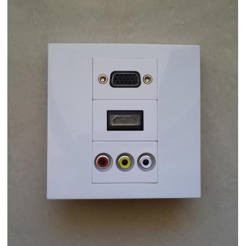 Jual Soket hdmi vga rca av soket stop kontak HDMI VGA RCA dinding multi ...