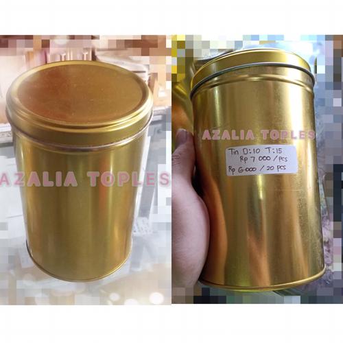 Jual Tin 10 cm x 15 cm / Toples Kaleng / Souvenir kaleng / Kaleng kue ...