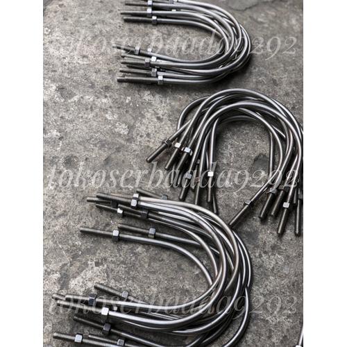 Jual U bolt stainless uk 4 inch x 8 mm - Jakarta Pusat ...