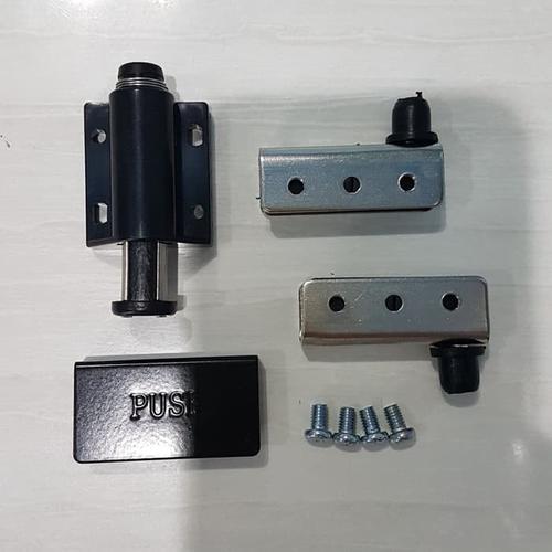 Jual Set Engsel Kaca Jepit + Magnit Magnet + Push Single Pintu Lemari ...