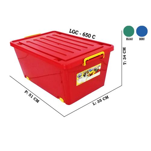 Jual box container 60 liter/ box penyimpanan/box roda/boxer/container ...