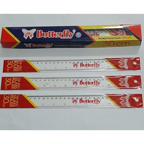 Jual Penggaris Butterfly 30 cm (1 pack isi 12 pcs) - Jakarta Utara ...