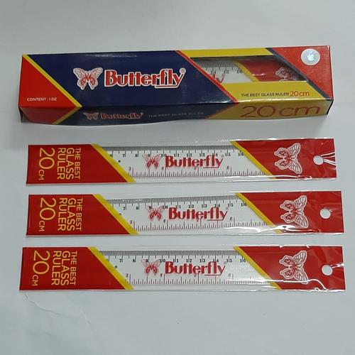 Jual Penggaris Butterfly 20 cm (1 pack isi 12 pcs) - Jakarta Utara ...