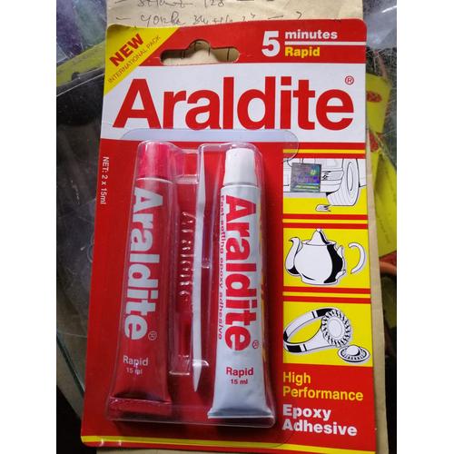 Jual Lem Araldite Merah Rapid Lem Epoxy 5 Menit 2 x 15 ml - Kota ...