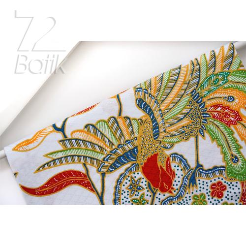 Promo KAIN BATIK 72 | PREMIUM | Katun Dobby | BURUNG | HIJAU PUTIH | DB ...