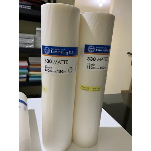 Jual Plastik laminating roll Doff/Matte 330mm tebal 32micron - Jakarta ...