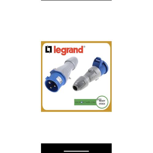 Jual plug industri mobile 3 pin 16A legrand set male female - Jakarta ...