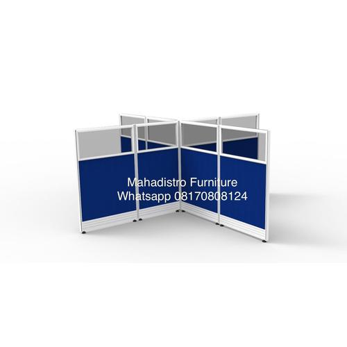 Jual Partisi pembatas meja kerja / panel partisi / workstation 4 staff ...
