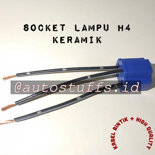 Jual Socket Lampu H4 Keramik/Socket Lampu H4/Socket Lampu H4 Sealbeam ...