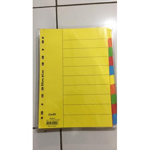 Jual Pembatas Otdner Stroling Bantex a4 10 Warna (6050-00) - Jakarta ...