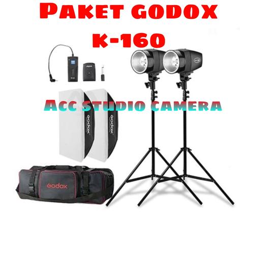 Jual Godox k160-Paket studio Godox k-160-Lampu Studio full sett ...