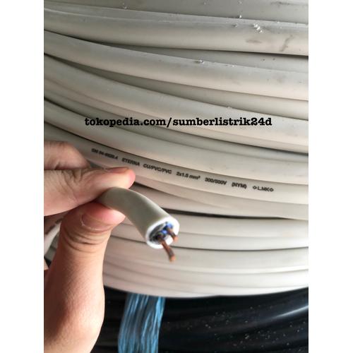 Jual KABEL ETERNA ISI 2 NYM 2 x 1.5 METERAN / 2 x 1,5 kabel tunggal 2x1 ...