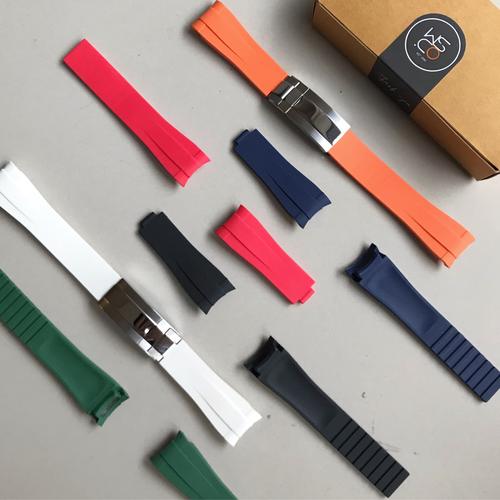 Promo Strap Rubber Vulcanized Curved Type B - Biru, 21mm - Kab ...
