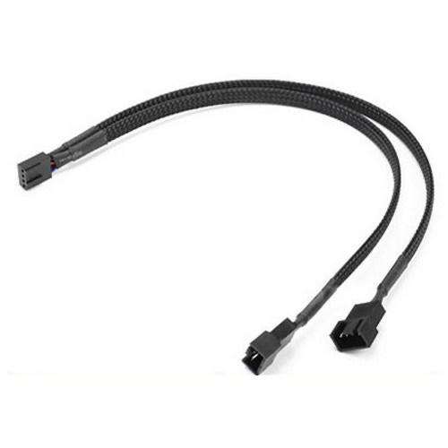 Jual Kabel fan power splitter 1 to 2 way. Sleeved extender fan cable ...