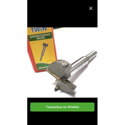 Jual Twin Mata Bor Profil Engsel Sendok 35 MM - Forstner bit (Ukuran ...