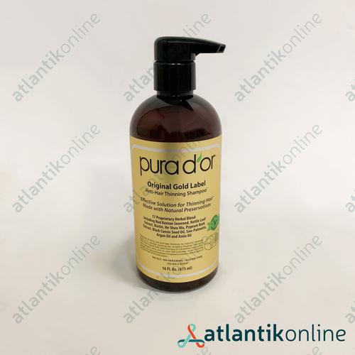 Jual Shampoo anti-hair thinning rambut rontok PURA D'OR Original Gold ...